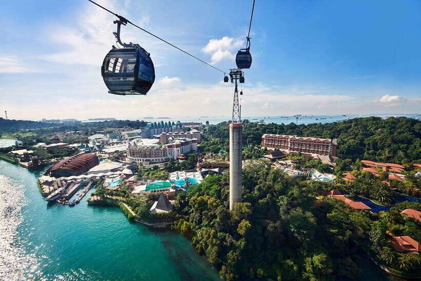 Singapore : Sunset Cable Car, Wings Of Time at Sentosa - An Overview of the Sentosa Experience
