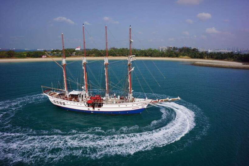 Singapore: Sunset Tall Ship Cruise with 4-Course Meal - Key Points