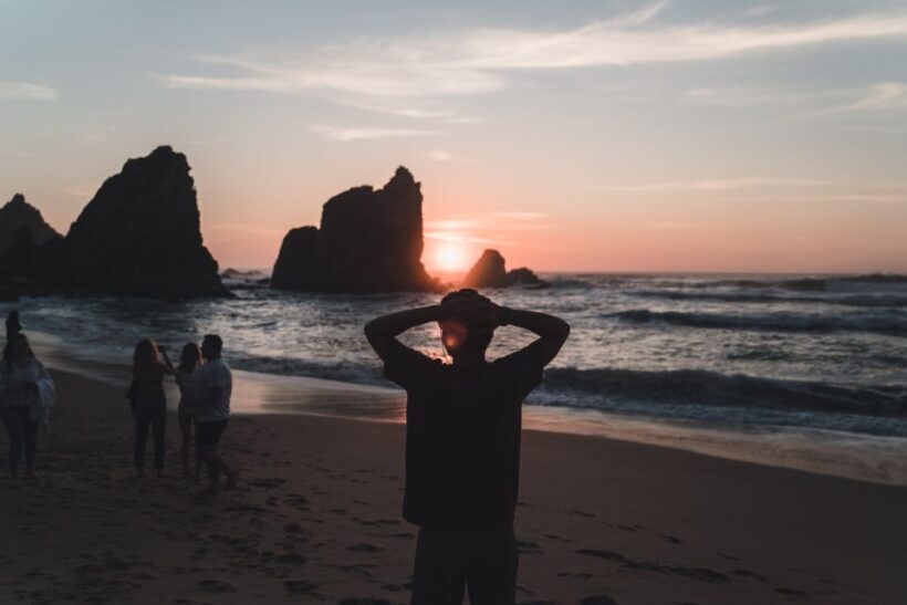 Sintra: Sunset Hike, Tapas & Wine at Secret Beach - Relaxing on the Secret Beach