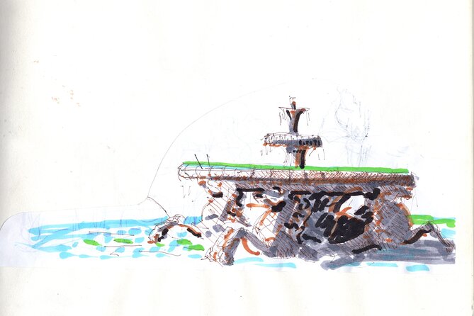 Sketching in Rome Villa Borghese Private lesson with Guido - An In-Depth Look at the Sketching Experience