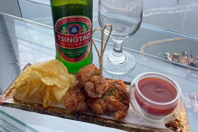 sky100 Ticket includes Fried Chicken Bites & Beer at Cafe100 - Is It Worth It?