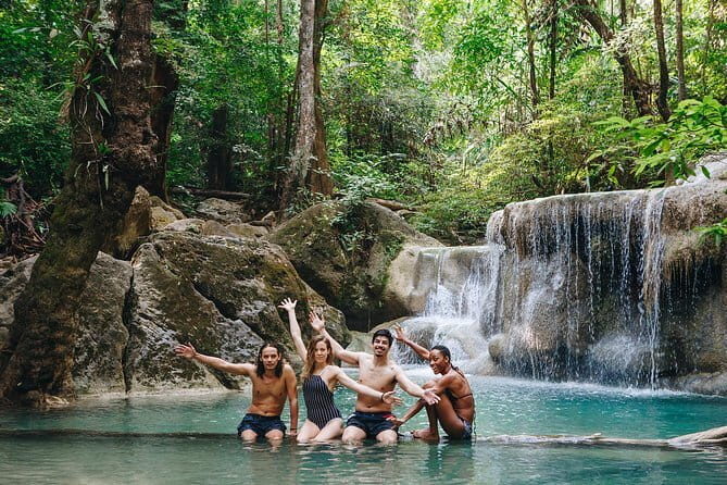 Small Group: Kanchanaburi Death Railway, Erawan Waterfall and Elephant - Key Points