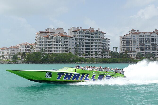 Small-Group Miami City and Speedboat Tour & Hotel Pick-up - The Thrill of the Speedboat Ride