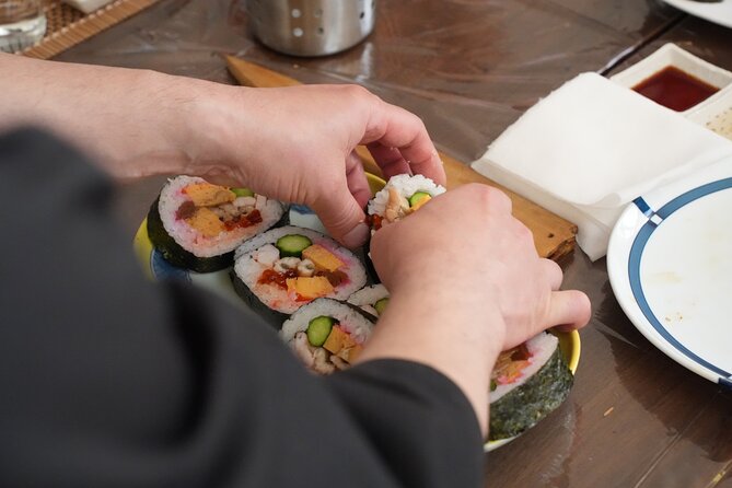 Small Group Sushi Roll & Omelette Lesson + Supermarket Tour - Inclusions