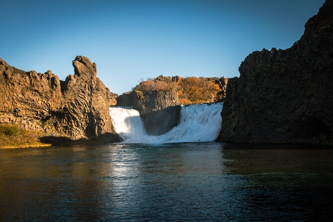 Small Group Tour of Valley of Tears and Highlands Adventure - Exploring Hjalparfoss Twin Waterfall