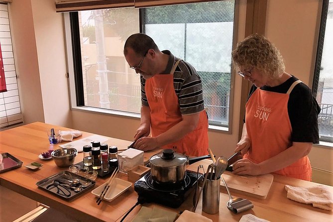 Small-Group Wagyu Beef and 7 Japanese Dishes Tokyo Cooking Class - Beverages and Meal Service