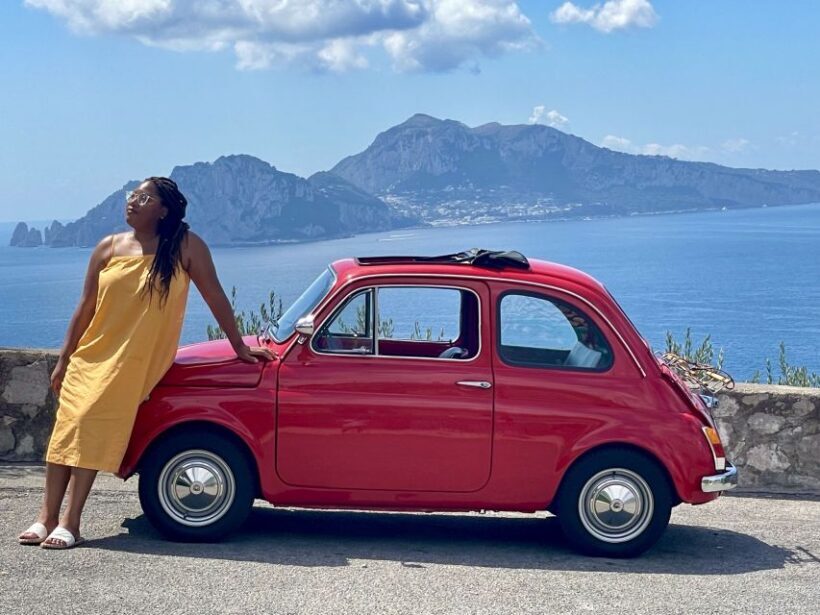 Sorrento Coast Couples Photo Tour by Vintage Fiat 500 - Key Points