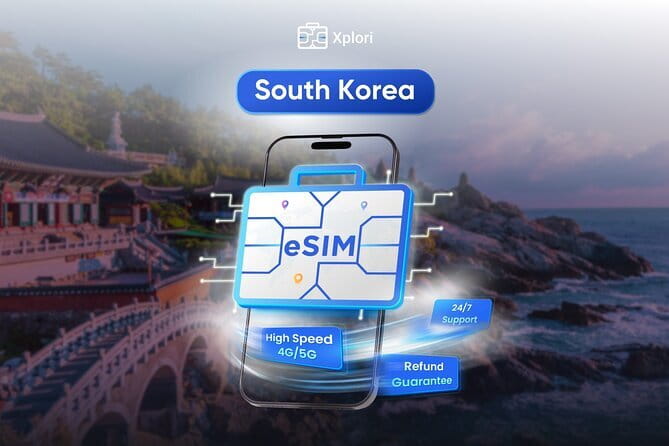 South Korea eSIM (3-30 days. Up to 45GB) - Key Points