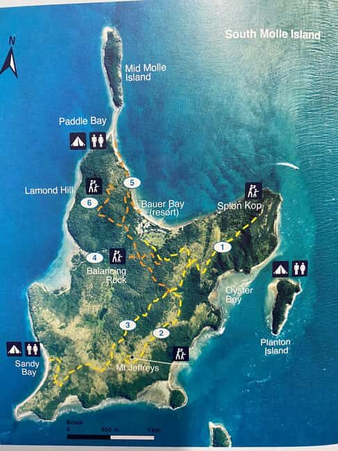 South Molle Island Self Guided Walking Tour - Key Points
