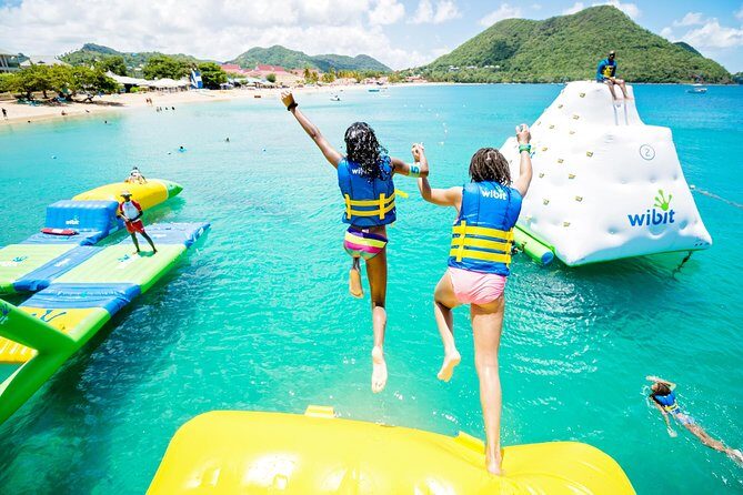 Splash Island Water Park in St Lucia - Key Points