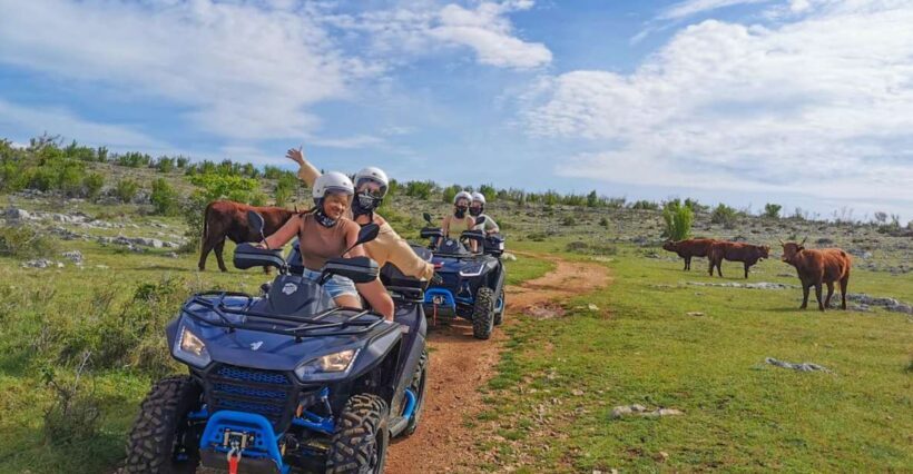 Split: Dalmatian Hinterland Quad Tour, Swimming & BBQ Lunch - Key Points