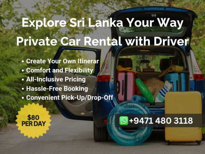 Sri Lanka Car Rental with Driver - 3 Days Minimum, 180km/Day - FAQ