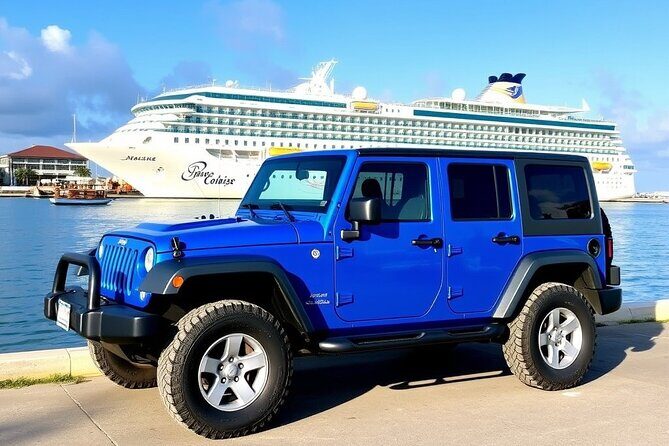 St Thomas - Jeep Tour Customized Itinerary 6.5hrs - Key Points