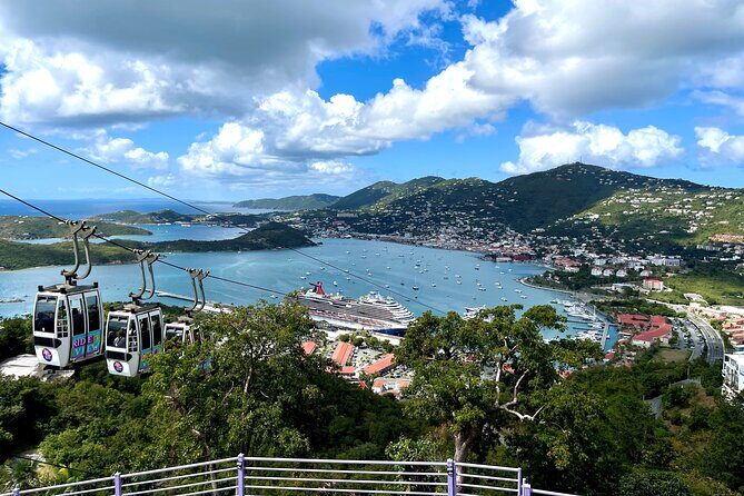 St Thomas Ultimate Beach Day Skyride Watersports and Rum Punch - Key Points