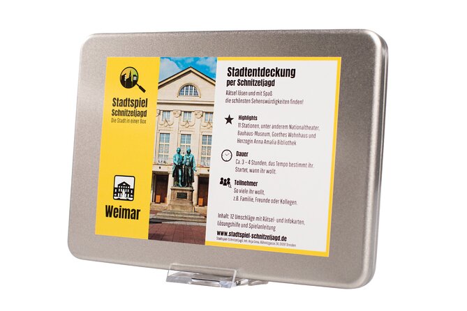 Stadtspiel scavenger hunt Weimar - independent city tour I discovery tour - The Sum Up