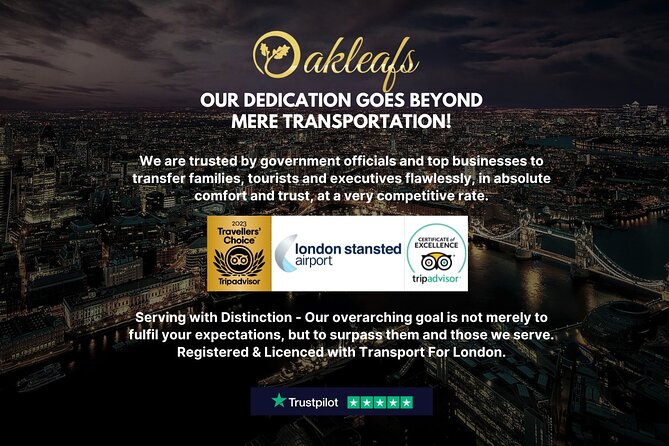 Stansted Airport - To & From Central London - Meet & Greet - Customer Support and Flexibility