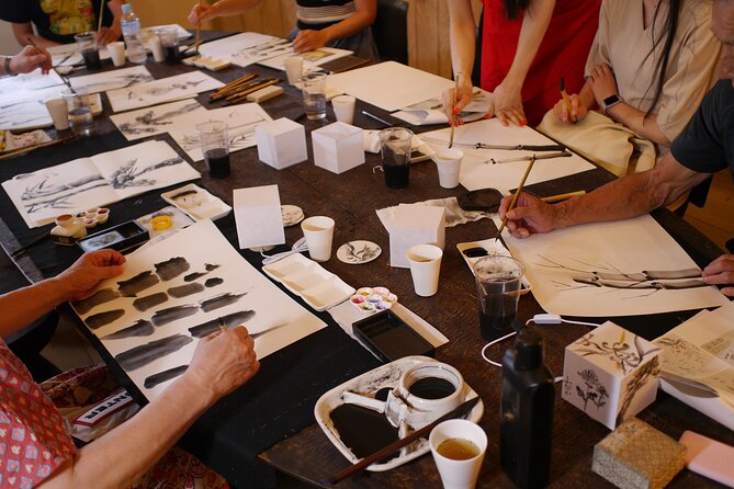Sumi-e Ink Painting Suiboku-Ga Workshop in a Japanese Teahouse - Booking Information
