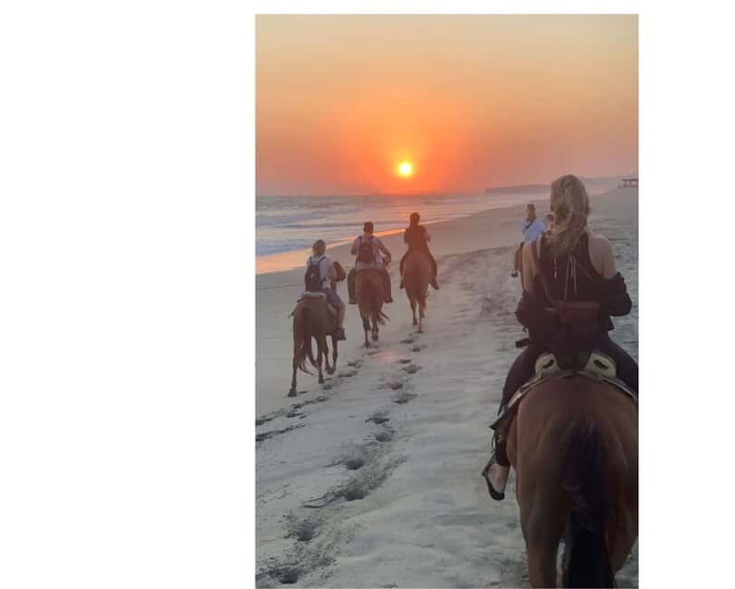 Sunset by Horse on the Beach - Duration and Group Size