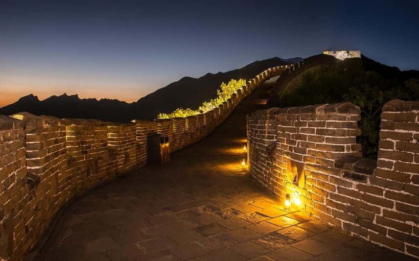 Sunset Glow at Mutianyu Great Wall Night Bus Tour+Ticket - Key Points