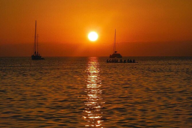 Sunset in Dénia From the Catamaran Mundo Marino - Dénias Enchanting Coastline