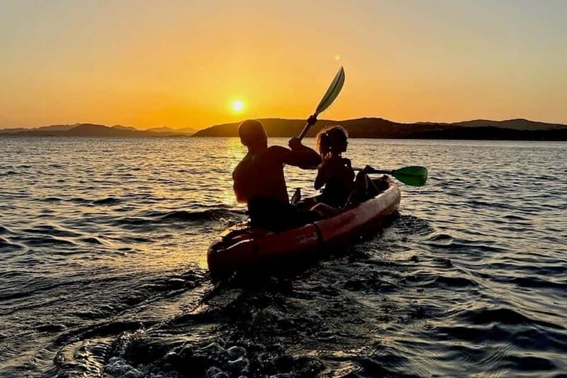Sunset Kayak Tour + Snorkeling and Local Aperitif - Key Points