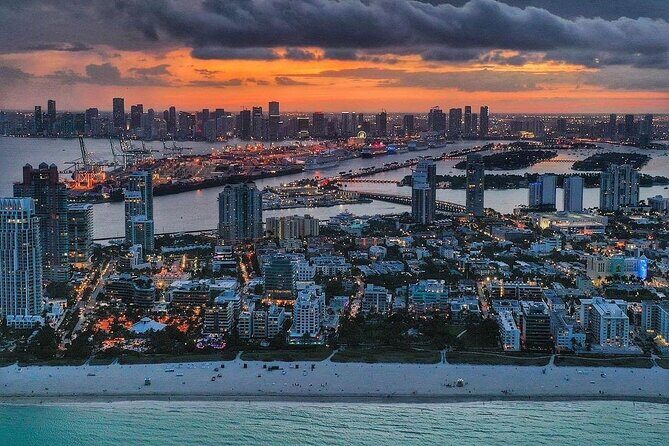 Sunset Miami Beach Private Airplane Tour - Key Points