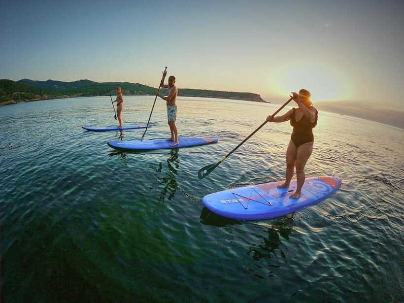 SUNSET PADDLE SURF TOUR IN THE BEST MAGIC PLACES - Discovering the Sunset Paddle Surf Tour in Ibiza: An Authentic Journey Away from the Crowds
