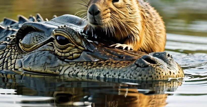 Sunset safari, alligators and capybaras. - Key Points