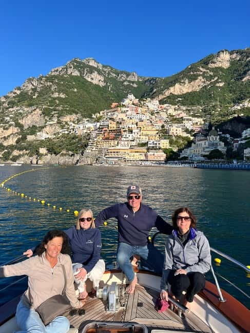 Sunset tour on private boat from Positano or Praiano - Included and Optional Extras