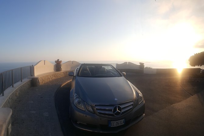 Sunset tour with Mercedes convertible Eclass from Sorrento peninsula or Positano - The Sum Up