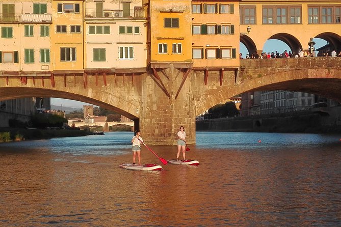 SUP at Ponte Vecchio With a Floating Drink - Florence Paddleboarding - Getting to the Meeting Point