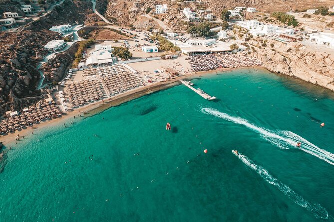 Super Paradise Beach Mykonos Seaside Sunbed (3rd & 4th Row) - Beach Club Experience