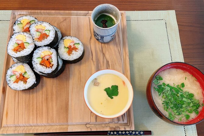 Sushi Roll and Side Dish Cooking Experience in Tokyo - Participant Information