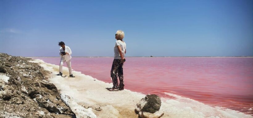 swakopmund city tour dune 7 pink lake pink flamingos - The Sum Up: A Perfect Snapshot of Namibia’s Coastal and Desert Marvels