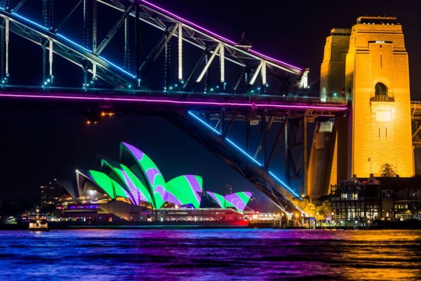 Sydney: Bring Your Own Drinks Vivid Harbour Cruise - Key Points