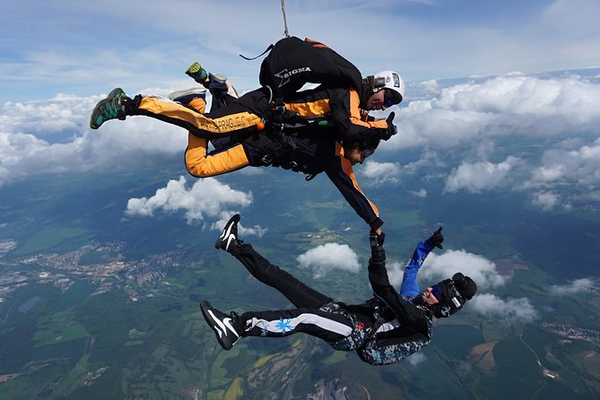 Tandem Skydiving Adventure in Prague - Post-Jump Perks and Souvenirs