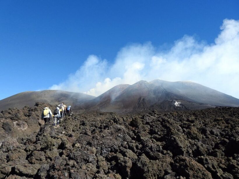 Taormina and Catania: Private guided Etna hike by cable car - The Hike: Walking among the Craters
