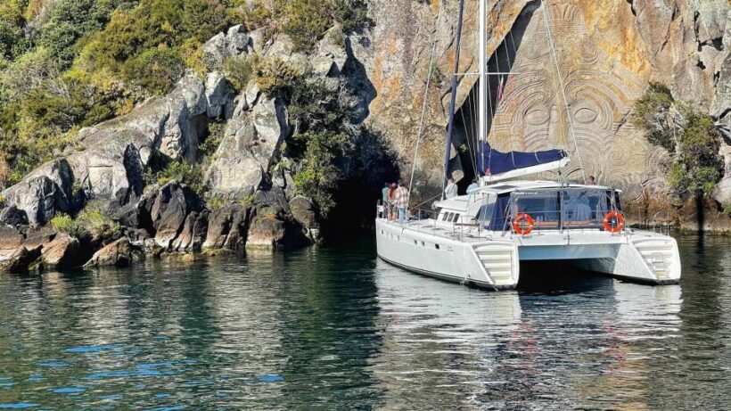 Taupo: Mori Rock Carvings Lake Taupo Catamaran Tour - Food, Drinks, and Extras