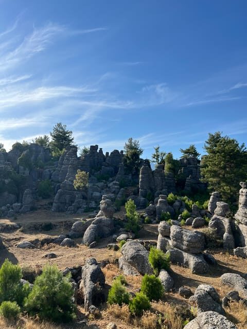 Tazi Canyon-Selge Antique City and Devil's Stones from Side - The Sum Up