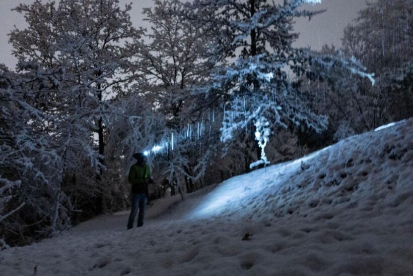 The Dolomites at night with snowshoes - Discovering the Magic of Night Snowshoeing in the Dolomites