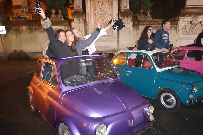 The ORIGINAL Fiat 500 Night Tour of Rome - Iconic Sights Illuminated at Night