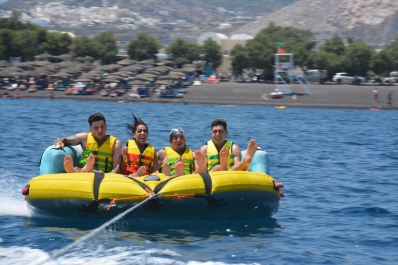 Thrill Waves Tubing at Perivolos Beach, Santorini - A Straightforward Dive into the Santorini Water Fun Scene
