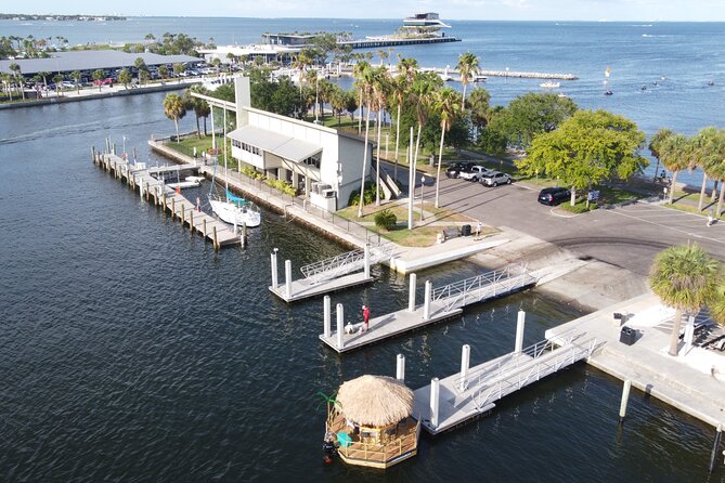 Tiki Boat - St. Pete Pier - The Only Authentic Floating Tiki Bar - Meeting and Pickup Details