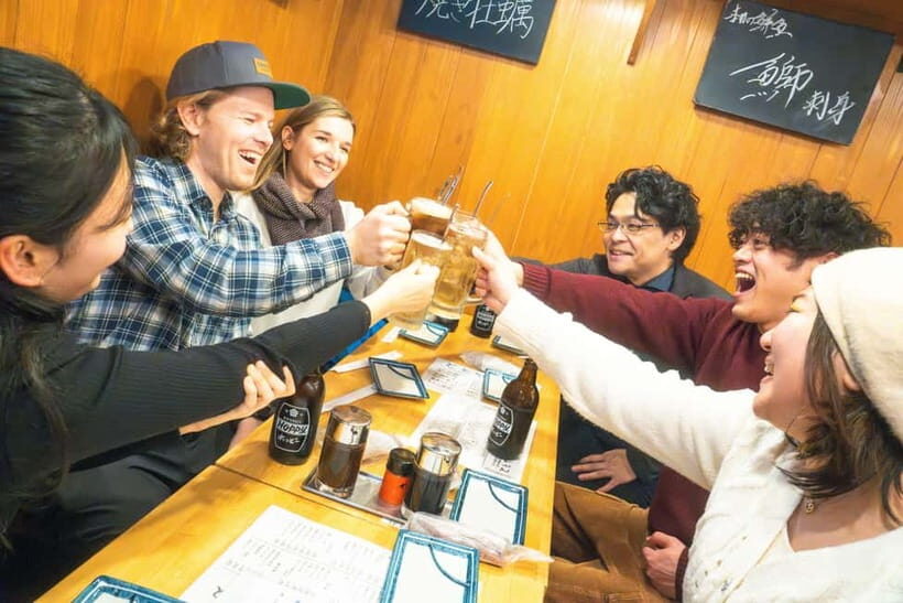 Tokyo: Asakusa Sushi Making and Bar Hopping Night Tour - Key Points