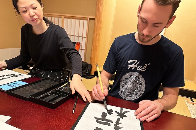 Tokyo: Calligraphy Workshop & Original T-Shirt Creation - Exploring Tokyos Calligraphy Culture