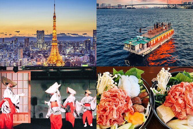Tokyo Night Cruise Dinner&Tokyo Tower Ticket&Japanese Performance - Dining Experience