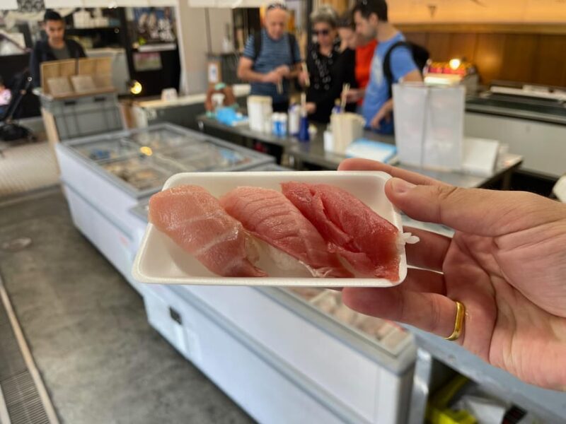 Tokyo Old Fish Market Food Tour - Tsukiji Fish Market - Food Sampling