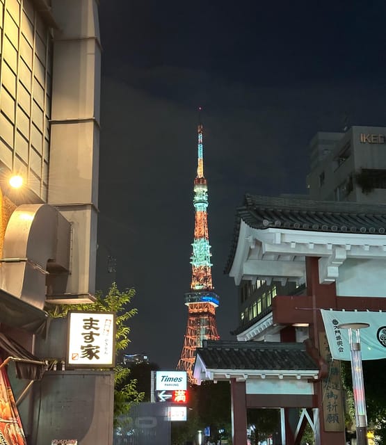 Tokyo: Private Tokyo Tower and Night Food Tour 6pm - Food Tour Experience
