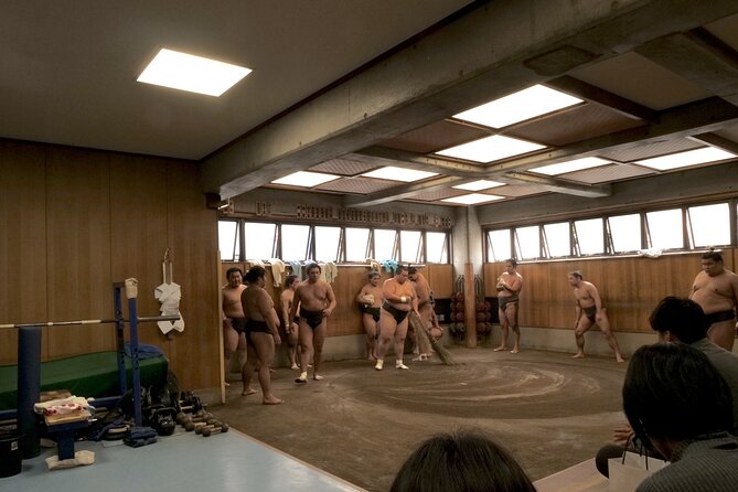 Tokyo Sumo Morning Practice Tour W/ Ring-Side Seat + Photo Shoot - Photo Shoot With Sumo Wrestlers