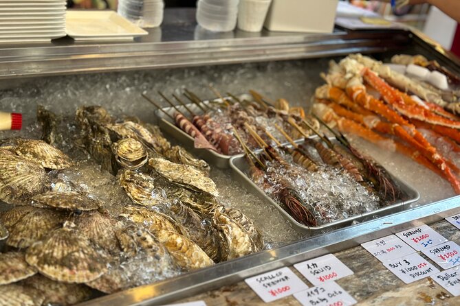 Tokyo Tsukiji Fish Market Food and Walking Tour - Tasting the Fresh Seafood